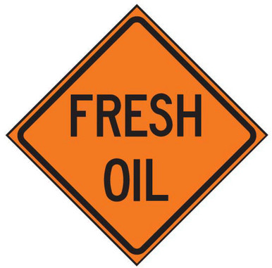 Roll-up Signface FRESH OIL Sign - Rigid Signfaces | TAPCO