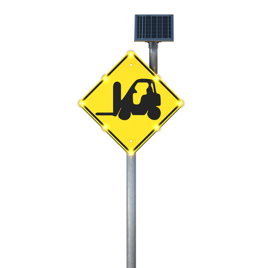 BlinkerSign® Flashing LED Industrial Forklift Safety Signs - Flashing ...