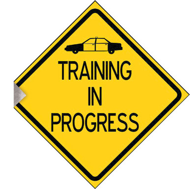 Roll-up Signface Police TRAINING IN PROGRESS (with Symbol) Sign - Rigid ...