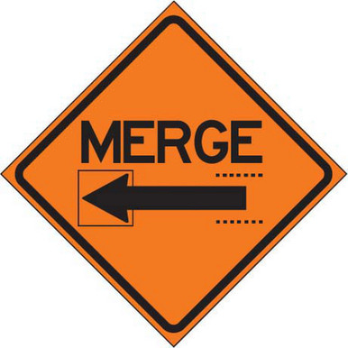 Changeable Roll-up Signface MERGE Sign with arrowhead overlay patch ...