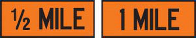 Changeable Signface Overlay Patch 1/2 MILE / 1 MILE - Changeable Roll ...