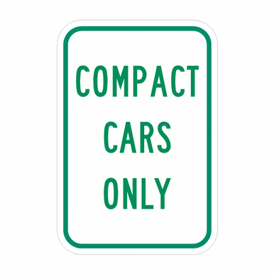COMPACT CARS ONLY Sign (P-4) - Parking and Standing Signs | TAPCO