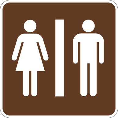 Restrooms (Symbol) Sign RS-022 - NPS (National Park Service) Signs | TAPCO