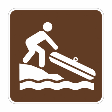 Hand Launch/Small Boat Launch (Symbol) Sign RS-117 - NPS (National Park ...