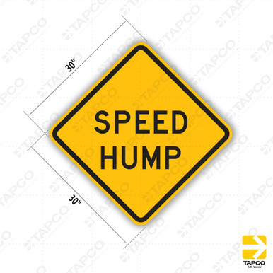 SPEED HUMP Sign W17-1 - Standard Traffic Signs | TAPCO