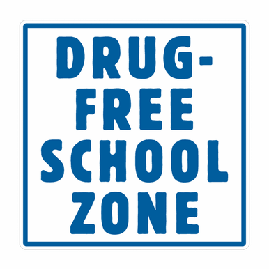 DRUG FREE SCHOOL ZONE Sign SZ-1 - School Signs | TAPCO