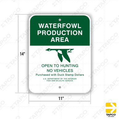 Waterfowl Production Area Boundary Sign (FWS-A-3-4) - USFWS (US Fish ...