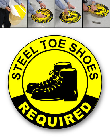 STEEL TOE SHOES REQUIRED - DURAMarker Grip®: Full-Color, In & Outdoor ...