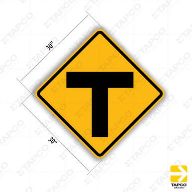 T-Intersection (Symbol) Sign W2-4 - Standard Traffic Signs | TAPCO