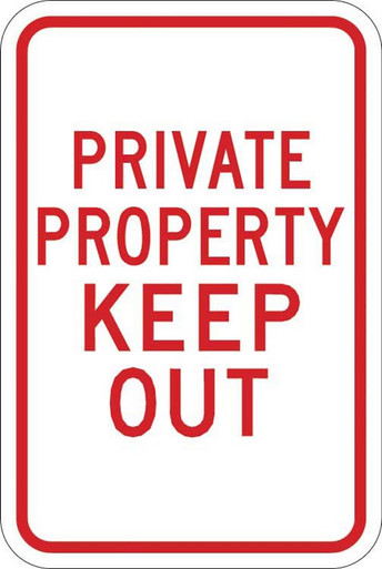 PRIVATE PROPERTY KEEP OUT Sign - Neighborhood Safety Signs | TAPCO