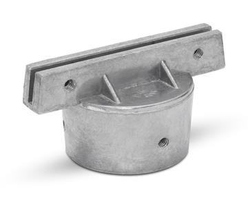 3" OD Round Pole Bracket - Decorative Post Top Brackets | TAPCO