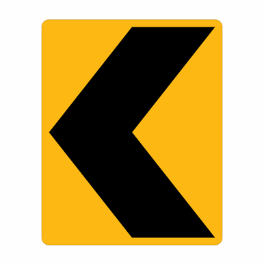 Chevron Symbol (Left) - Railroad Signs | TAPCO