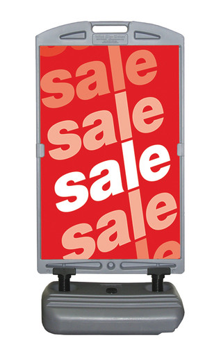 Wind Sign Deluxe with Quick Change™ Frame - Sandwich Board Signs | TAPCO