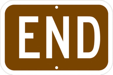 Route Marker Sign (END) - USDA Forest Service Signs | TAPCO
