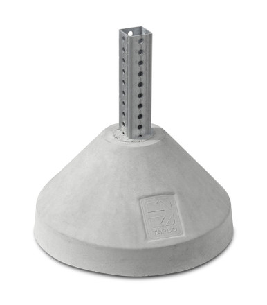 Tapco 125 Lb Concrete Base With 18 Nesting Sleeve Accepts 2 Square