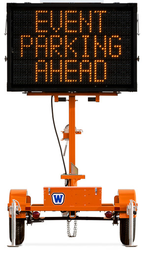 Metro Compact Solar Message Sign Trailer - Message Display Boards | TAPCO