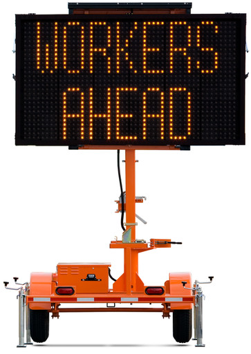 Mini Matrix Solar Message Sign Trailer - Message Display Boards | TAPCO