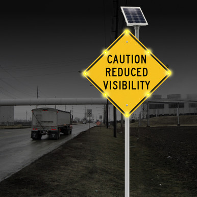 Fog Warning BlinkerSign® - Emergency Warning | TAPCO