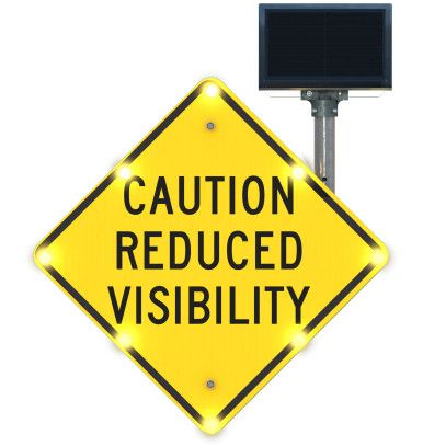 Fog Warning BlinkerSign® - Emergency Warning | TAPCO