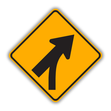 W4-5 Entering Roadway Merge (symbol) Sign - Merging and Passing Signs ...