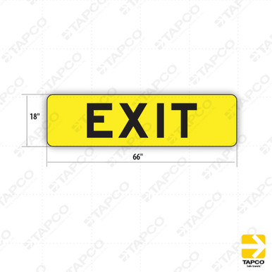 E11-1a EXIT Sign - Exit Signs | TAPCO
