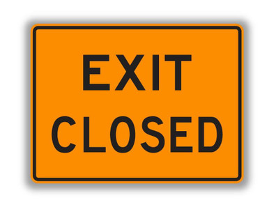 E5-2a EXIT CLOSED Sign - Exit Signs | TAPCO