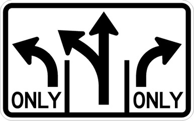 R3-8a Advance Intersection Lane Control Sign - Lane Control Signs | TAPCO