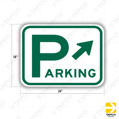 D4-1 Parking Area (Right Arrow Symbol) Sign - Parking Information Signs ...