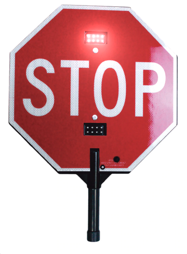 Visual Alert™ LED-Enhanced Paddle - TAPCO - Traffic and Parking Control ...