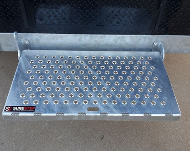 Galvanized Sure Step Security Platform Fold Up
