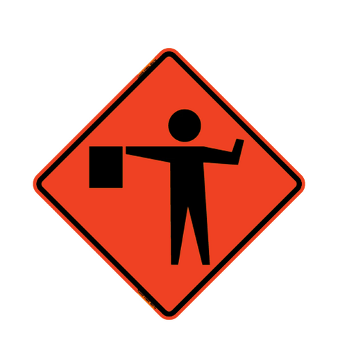 FLAGGER SYMBOL Vinyl NF Orange - B NV4848FSOC at GUS