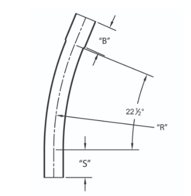 4"x 2' Radius Type C 22.5 Degree Bend Belled End - D CDB40-23 - Georgia ...