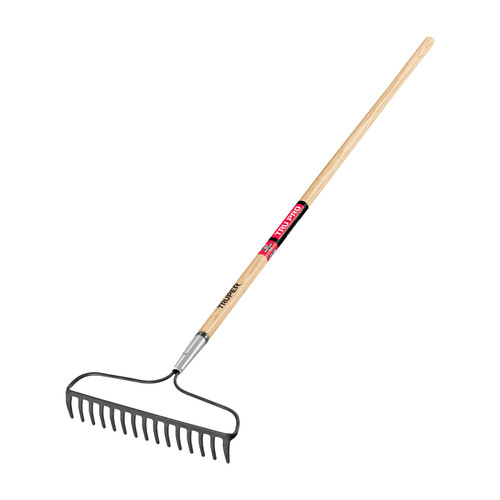 Truper Forged Bow Rake, 15 Tines, Hardwood Handle R-16AM-X - Georgia ...