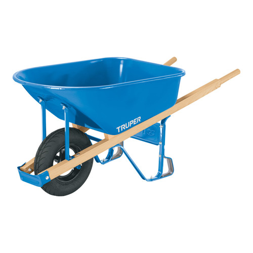 Truper 6 cu ft Steel Tray Pneumatic/Tubed Wheelbarrow - Georgia ...