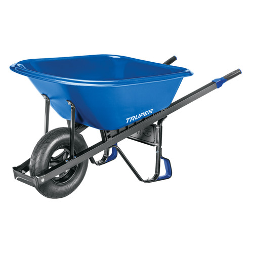 Truper 6 cu ft Poly Tray Pneumatic/Tubed Wheelbarrow - Georgia ...