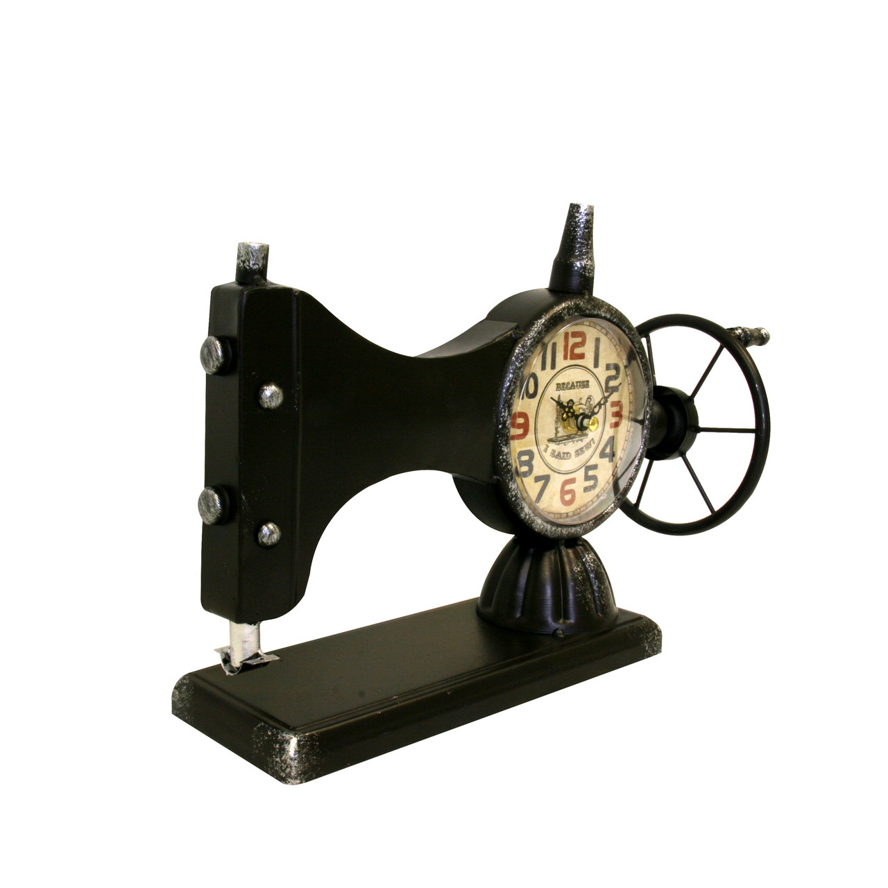 Vintage Sewing Machine Table Clock