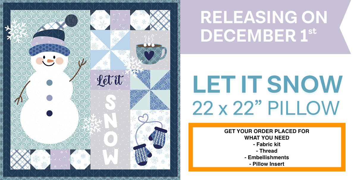 LET IT SNOW *size_22"x22"