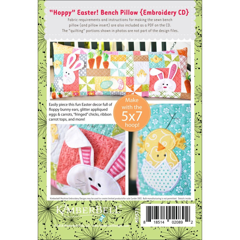 "HOOPY" EASTER! BENCH PILLOW