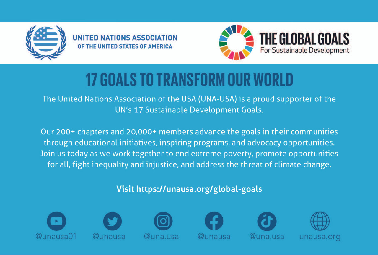 UNA-SDG Postcards (Pack of 50) - United Nations Association of the USA