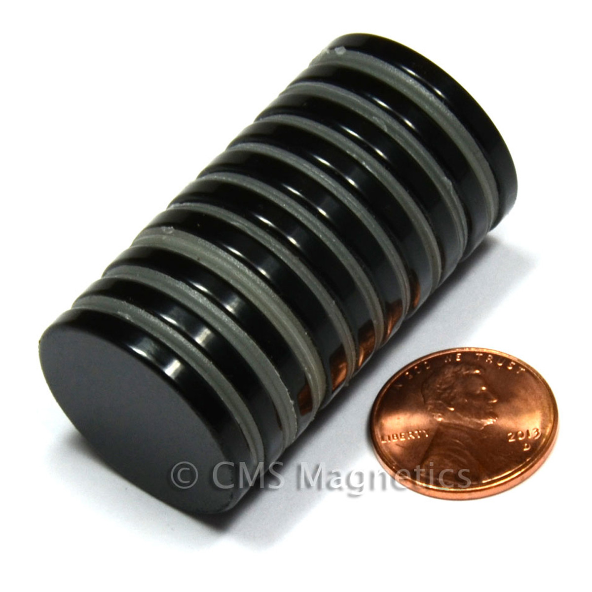 N50 1"x1/8" Neodymium Rare Earth Disc Magnet Epoxy Coated