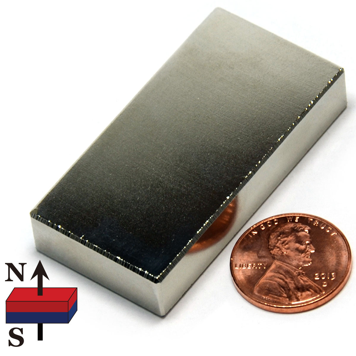 Oil Pan Magnet 2"x1"x3/8" High Temperature Neodymium Magnets