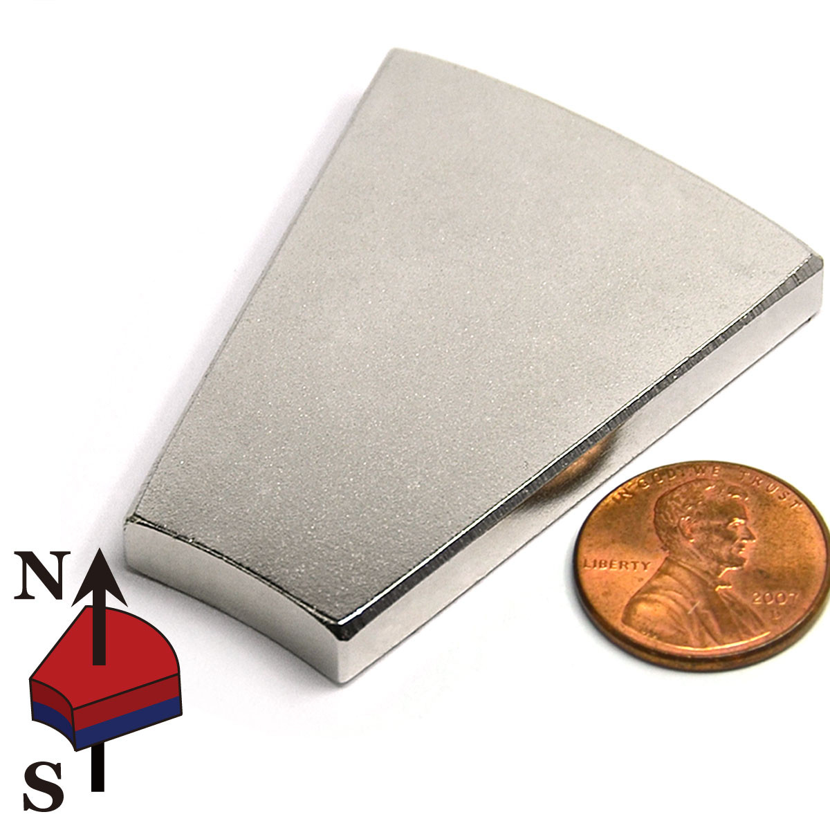 Liquidation Wedge Neodymium Magnet N42 OD8"XID4"X0.25" 22.5 Degree ...