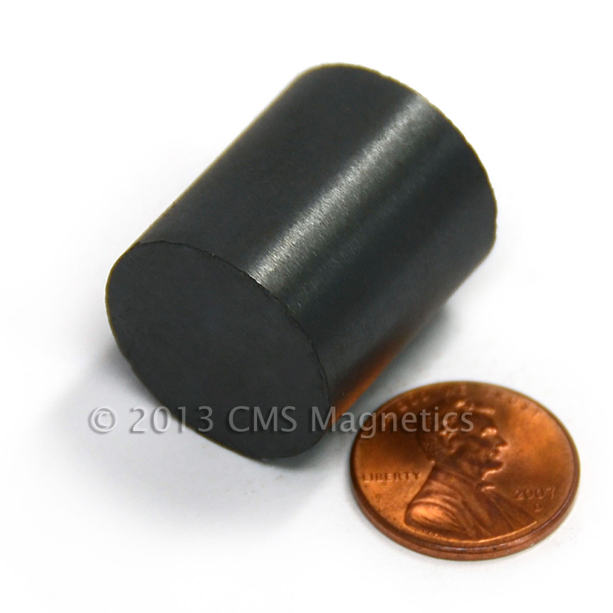 C8 Ceramic Slug Magnet - 6.2 LB Pull, Dia 7/8X1" Cylindrical Magnets