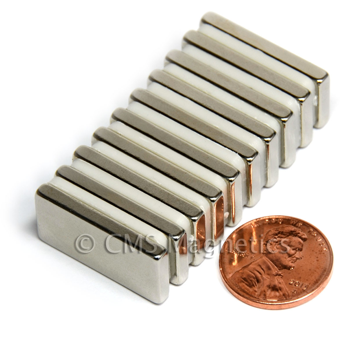 High-Quality N50 Neodymium Bar Magnet - 1x1/2x1/8" Rare Earth ...