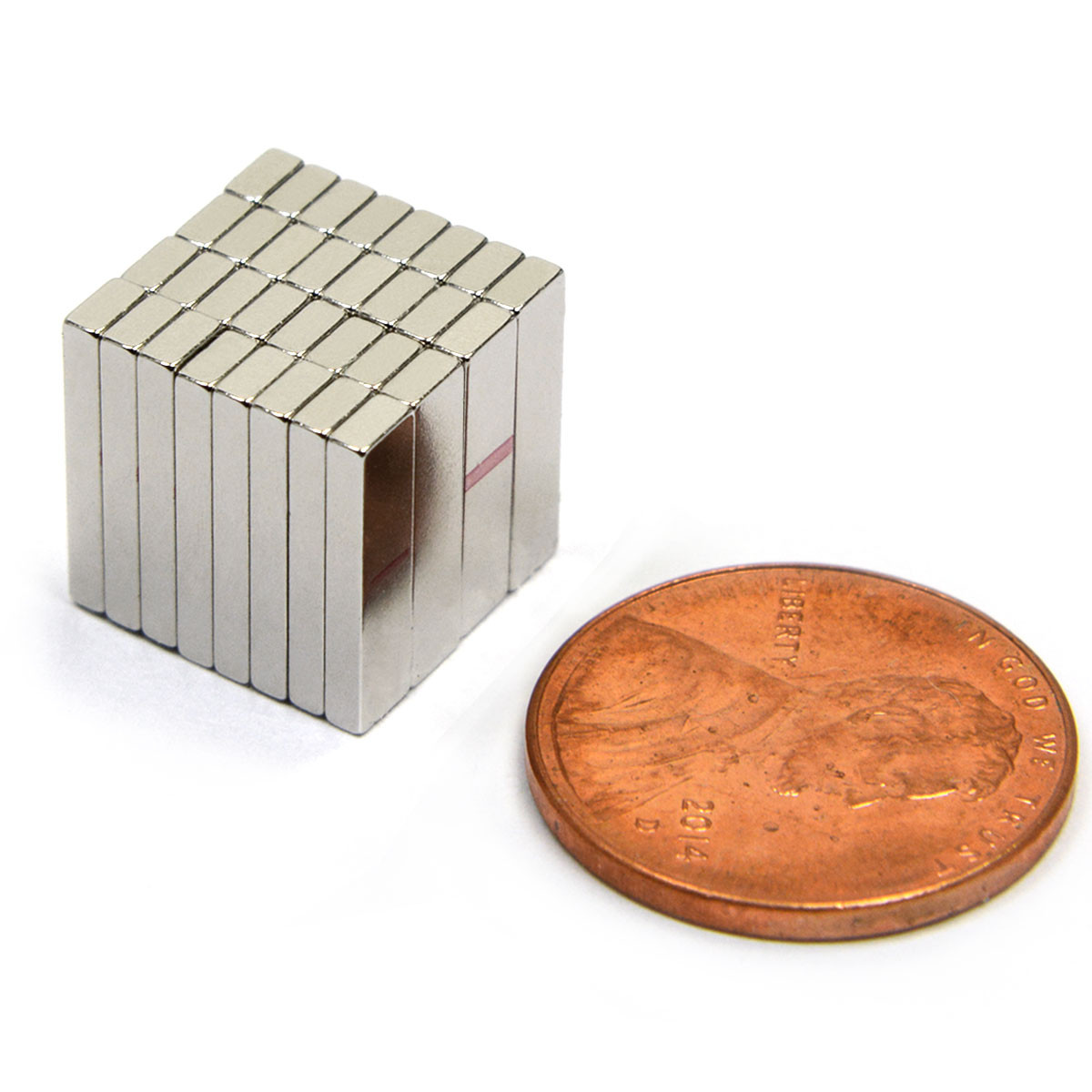 N42 Neodymium Block Magnet 1/2"x1/8"x1/16" | Rare Earth | Magnet4Sale