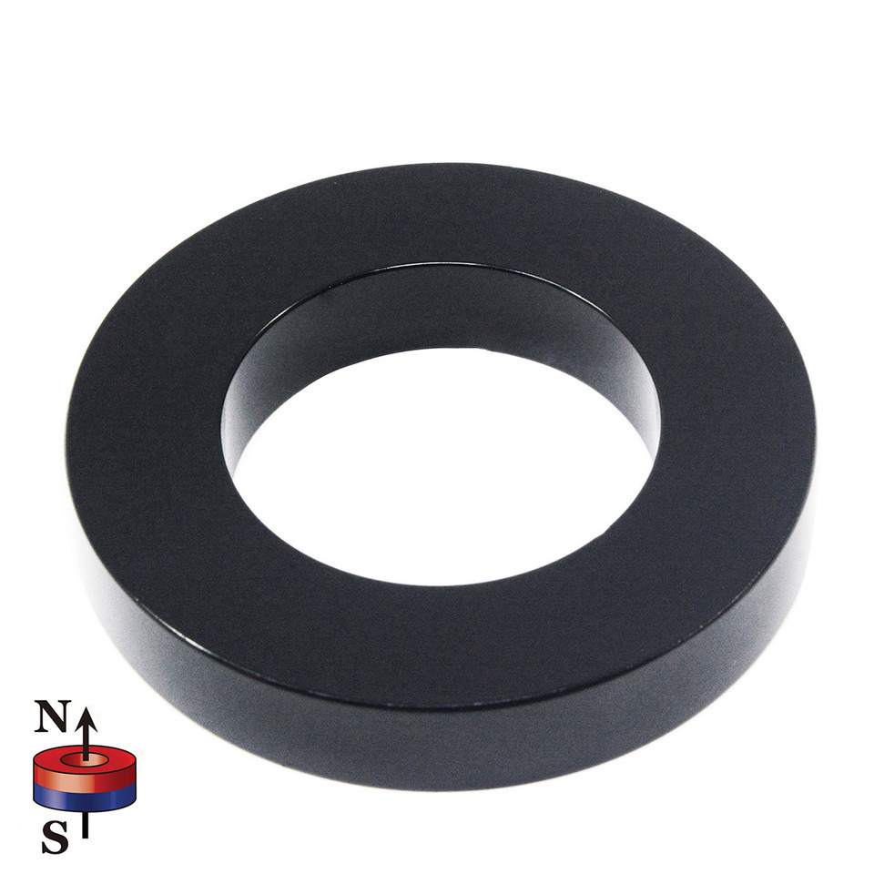 N42 Epoxy Coated Ring Magnet OD3xID1.75x1/2" Neodymium Magnet