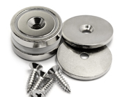 Neodymium & Ceramic Cup Magnets - Pot Magnets | Magnetic Bases