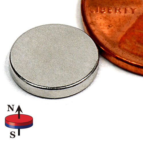 N52 Neodymium Disc Magnet 3/8x1/16 Inch - 2.5 LB Pull | Magnet4Sale