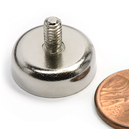 Buy Neodymium Cup Magnet - 23 LB Holding Power - 3/4" Diameter with #8 ...