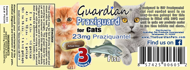 Praziguard® 23mg Praziquantel for Cats & Kittens